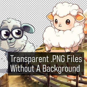 31 Sheep Cartoon / Anime Illustrations Cliparts Digital Download ...