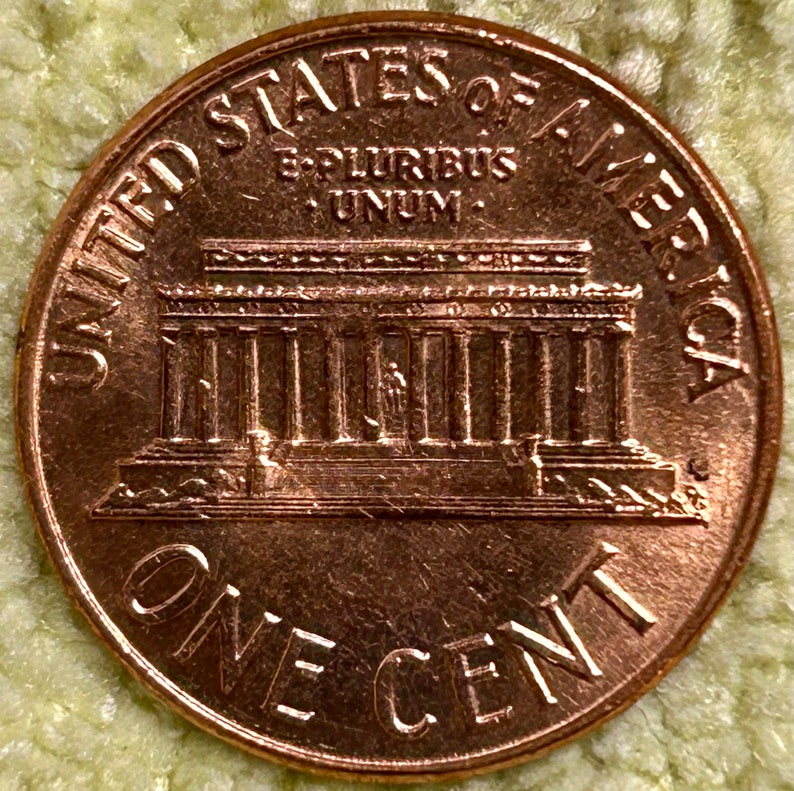 1961-D Lincoln Penny With D Over D Mint Mark & Obv Doubling. Red UNC ...