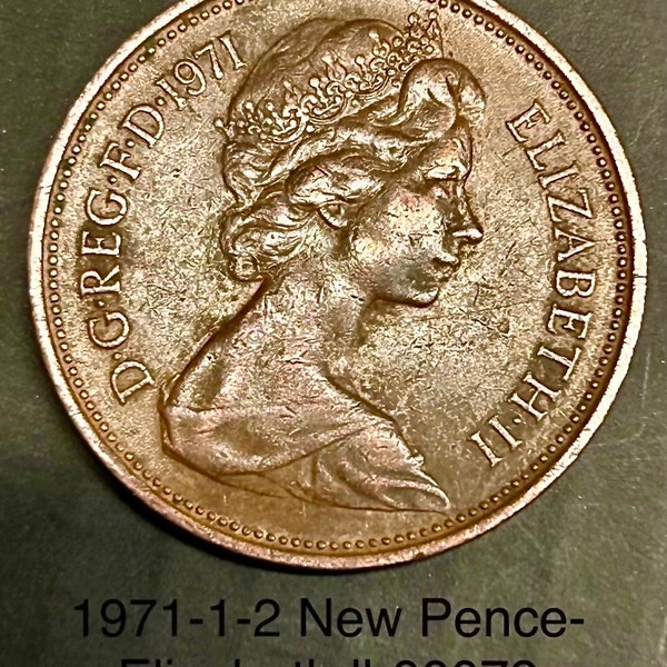 1971 New Pence 2p Coin - Etsy