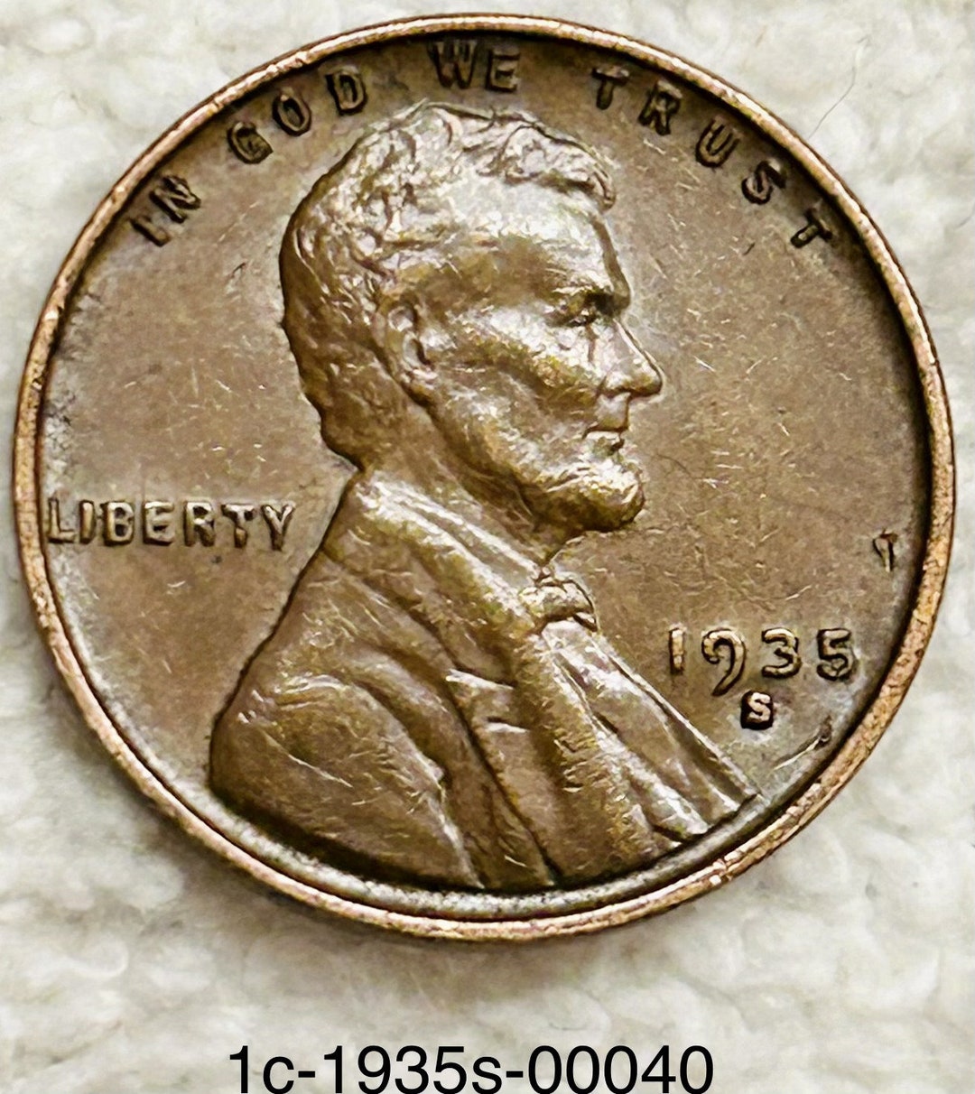 1935-S Lincoln Wheat Doubled Mint Mark. Exceptional AU Condition. BN - Etsy
