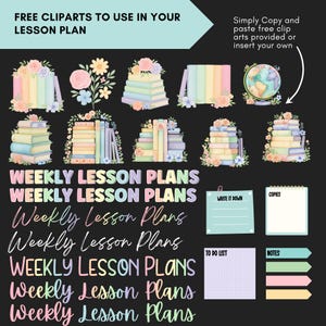 Editable Google Sheets Teacher Weekly Lesson Plans Digital Daily ...