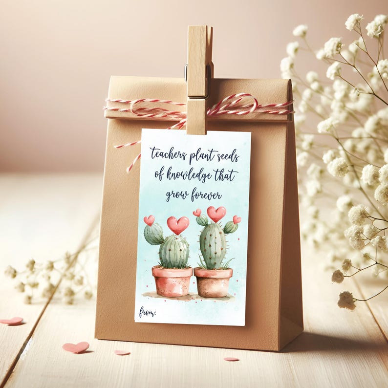 Printable Thank You for Helping Me Grow Gift Tag Teacher Appreciation ...
