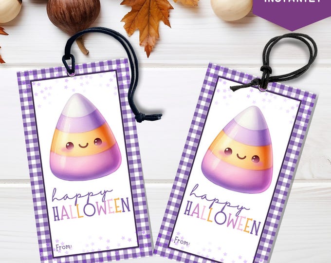 Halloween Candy Corn Gift Tag Template, Printable This May Be Corny but ...