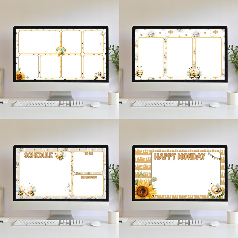 Editable Bee Themed Google Slides Template Bee Themed Powerpoint ...