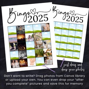 2025 Bingo Card New Years Bingo Vision Board New Years Resolution ...