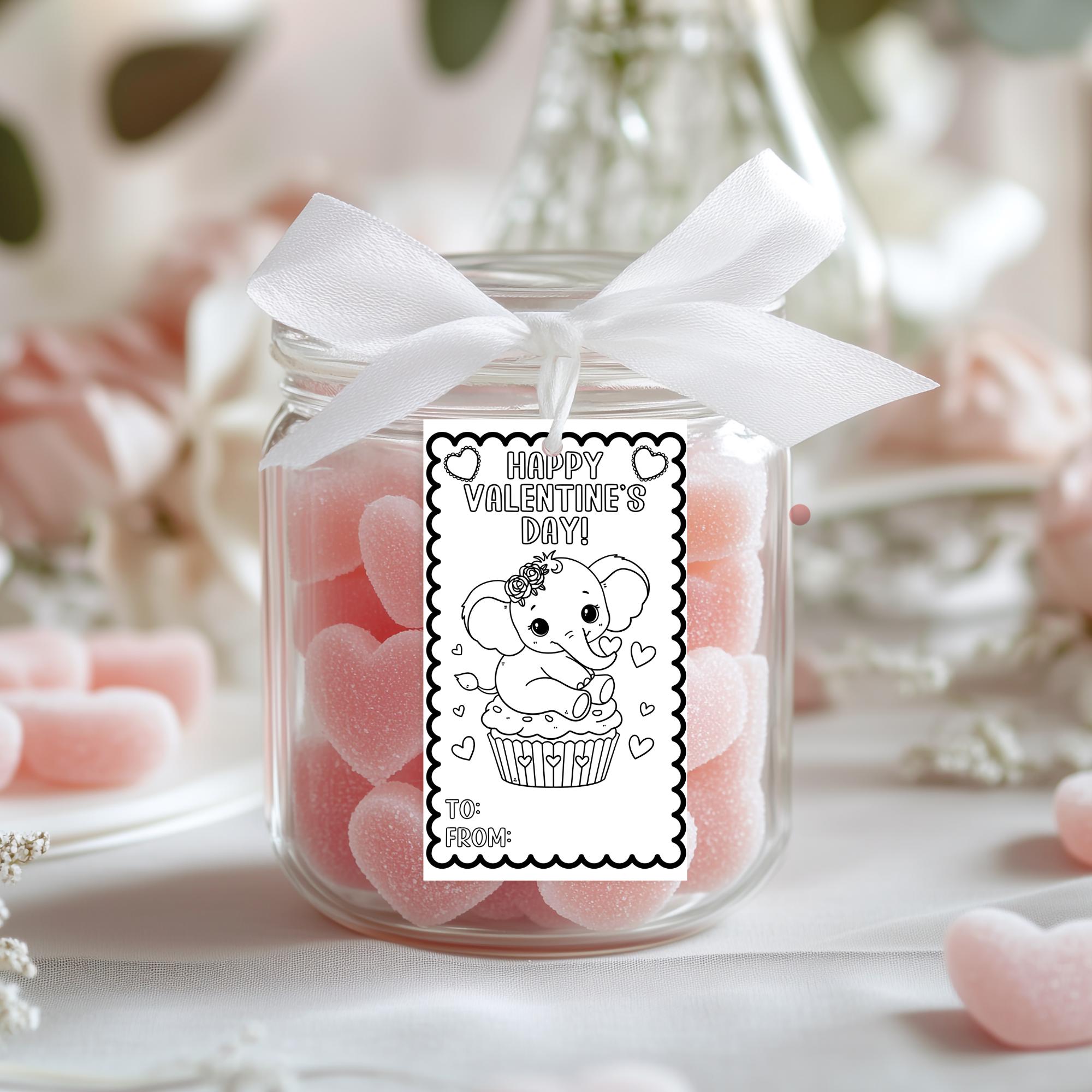 Valentine's Day Coloring Cards for Kids Printable Valentines, Classroom ...