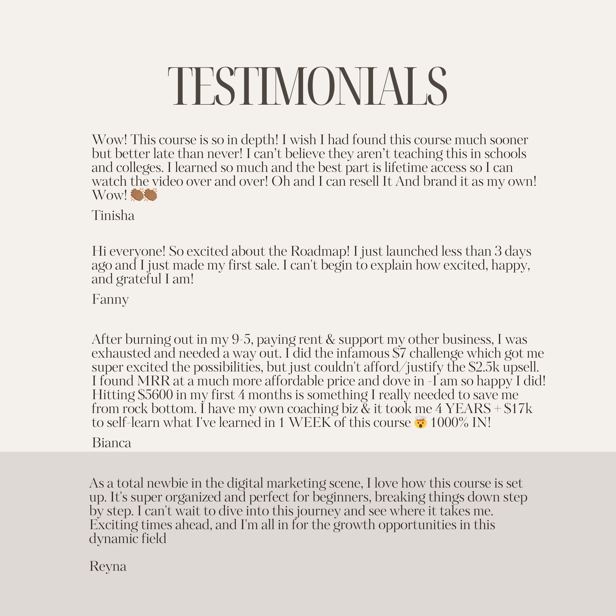 Roadmap to Riches 3.0 Training Course Digital Marketing Done for You ...