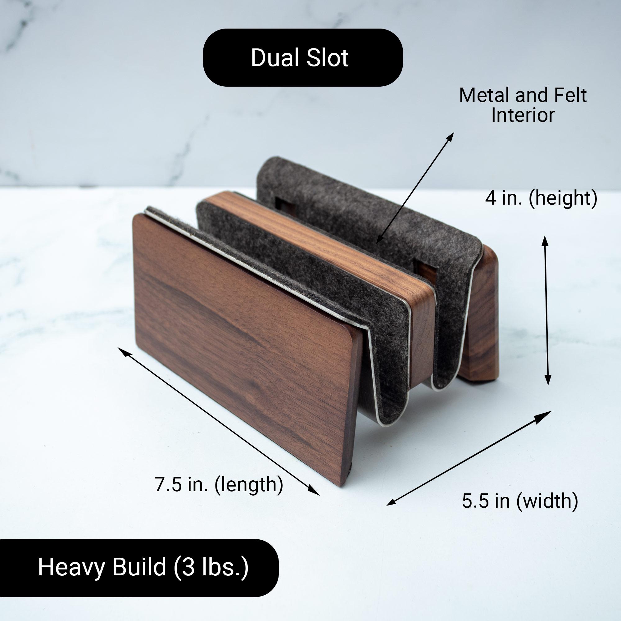 Vertical Laptop Stand | Heavy 2lb Weighted Base | Felt Lined MacBook ...