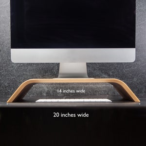 Wood Monitor Stand - Wood Computer Stand - Laptop Stand - Wood Monitor ...