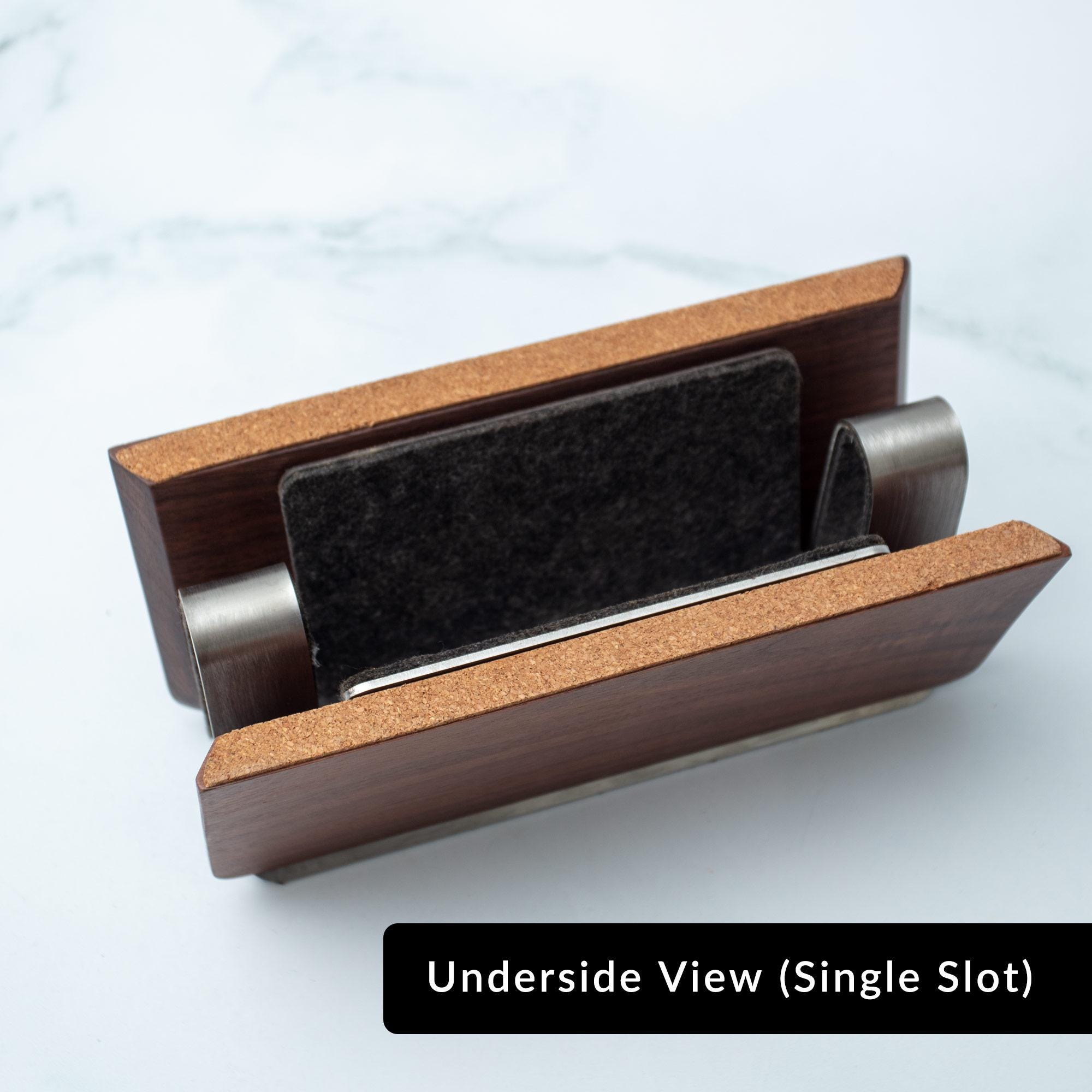 Vertical Laptop Stand | Heavy 2lb Weighted Base | Felt Lined MacBook ...