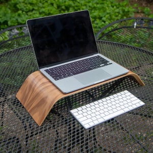 Wood Monitor Stand - Wood Computer Stand - Laptop Stand - Wood Monitor ...