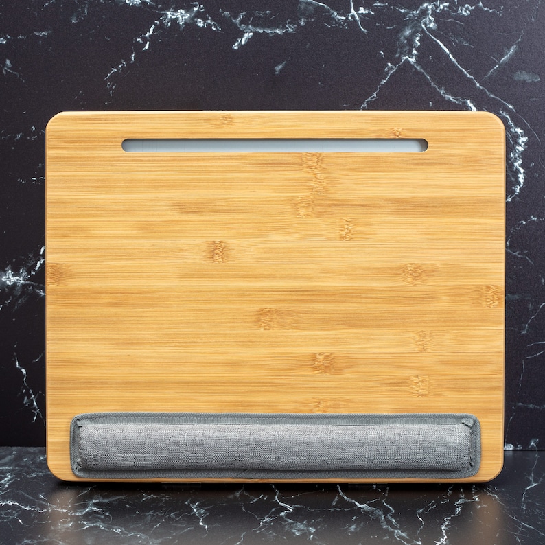 Adjustable Lap Laptop Desk With Cushion Pillow, Fits up to 15.6 Laptop ...