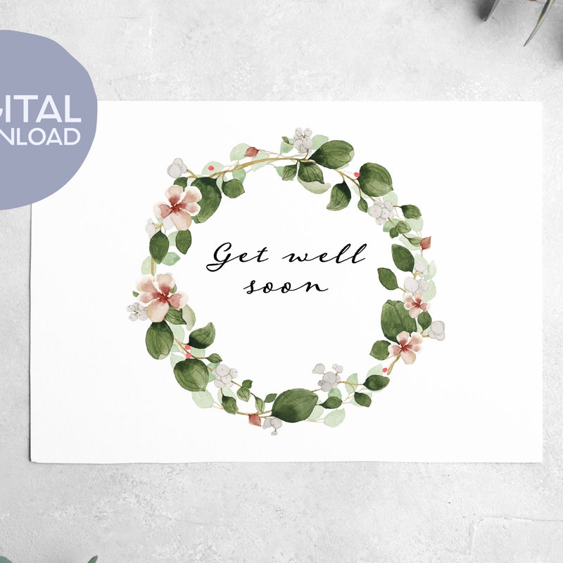 Get Well Card Calligraphy - Etsy