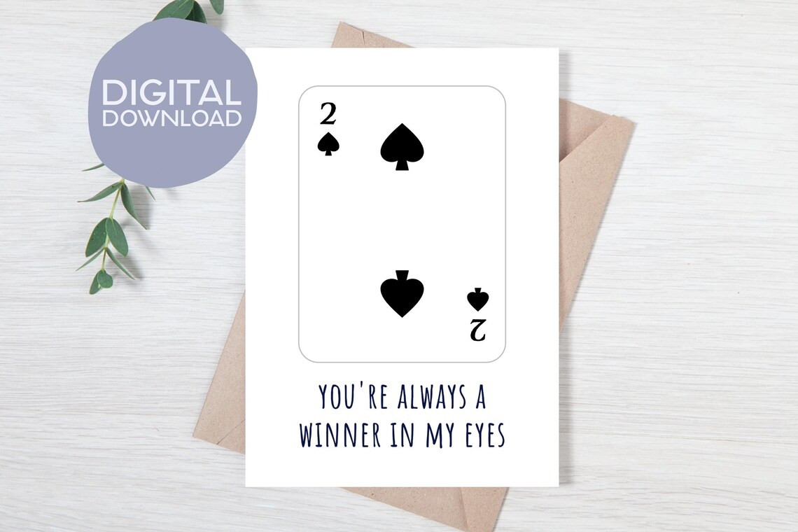 Printable Big Two You Are Always a Winner in My Eyes Anniversary or ...