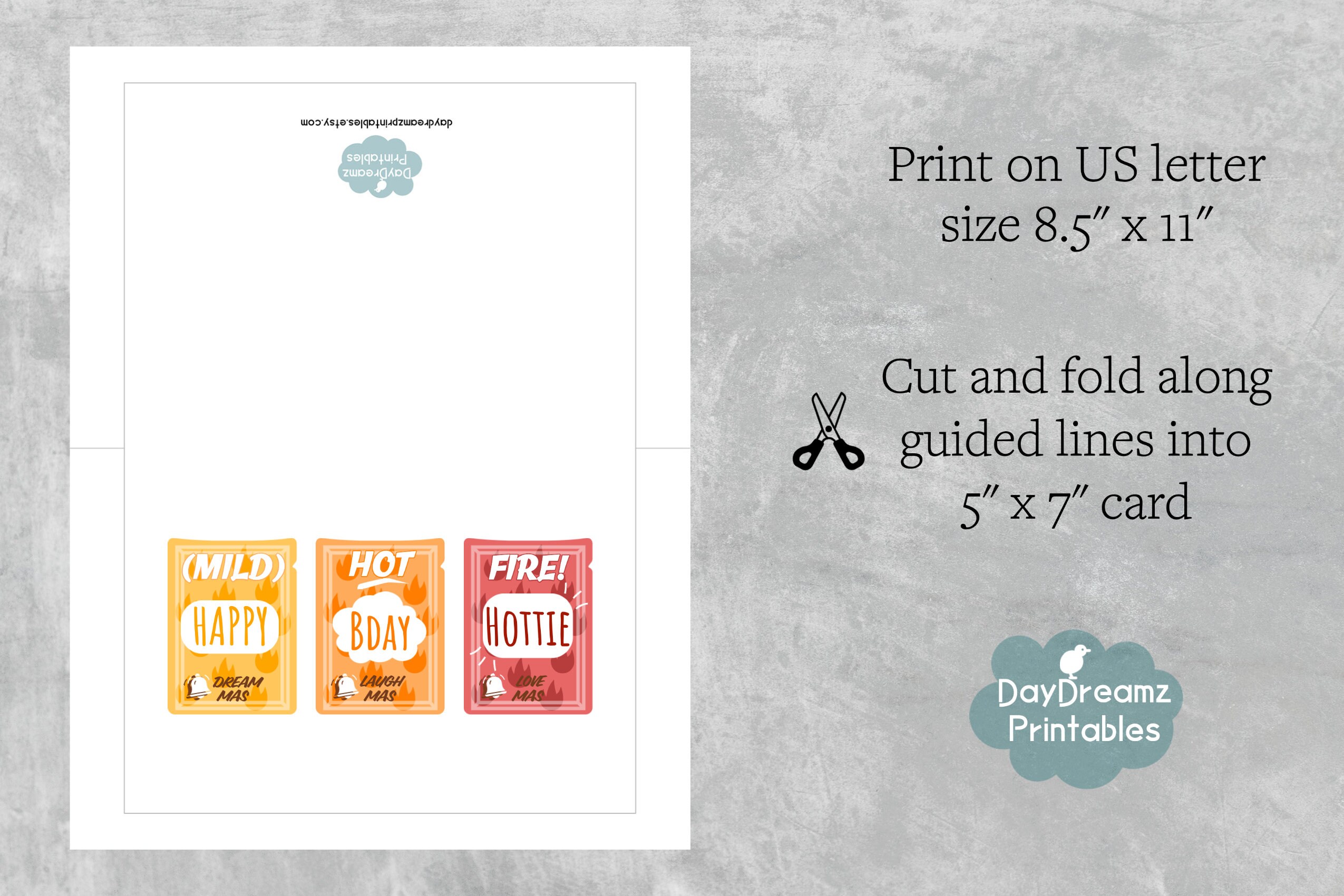 Printable Taco Bell Style Birthday Card | Instant Download | Mild Hot ...