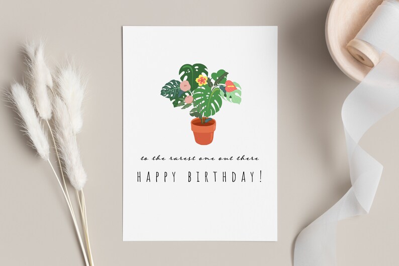 Printable to the Rarest One Happy Birthday Card Instant Digital ...