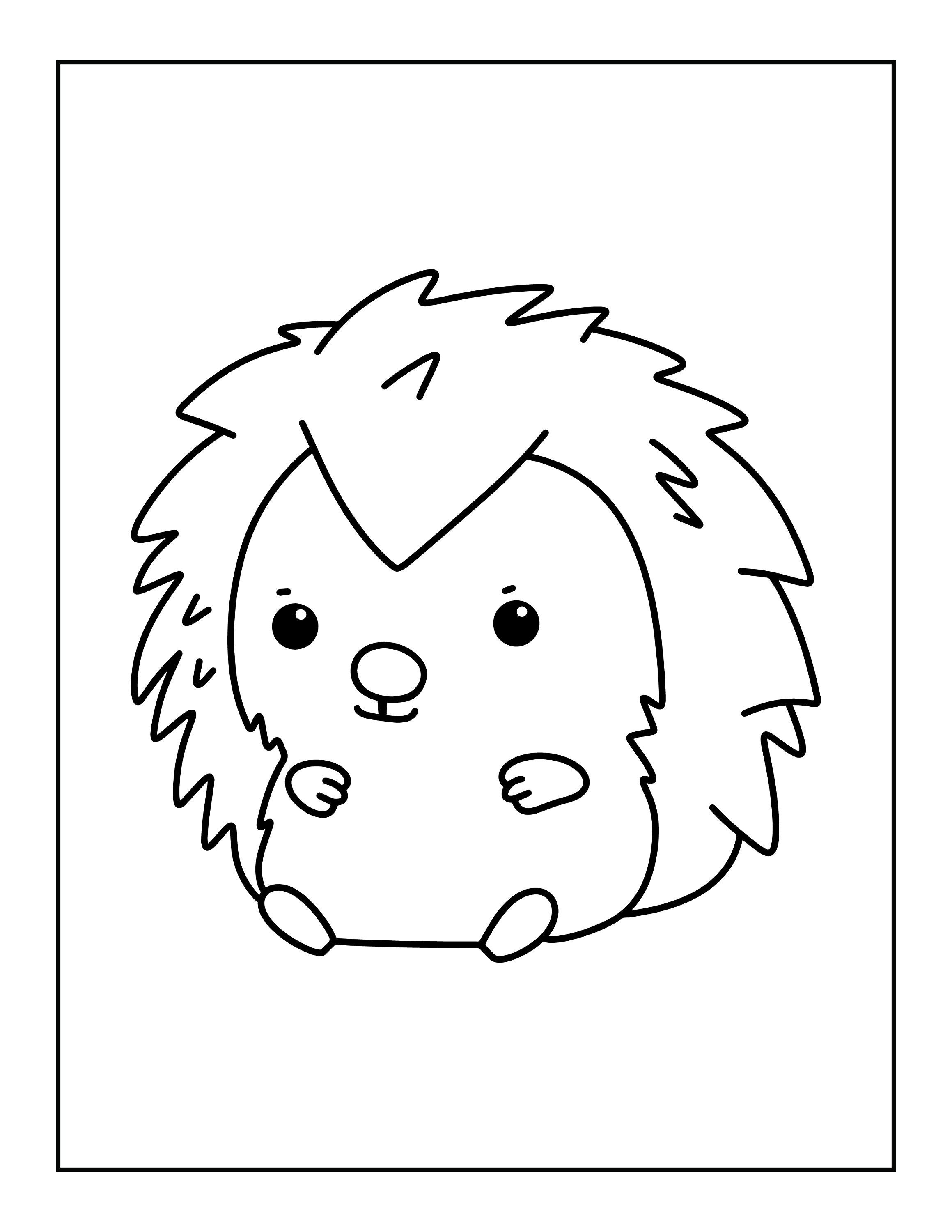20 Cute Animals Printable Colouring Pages - Etsy