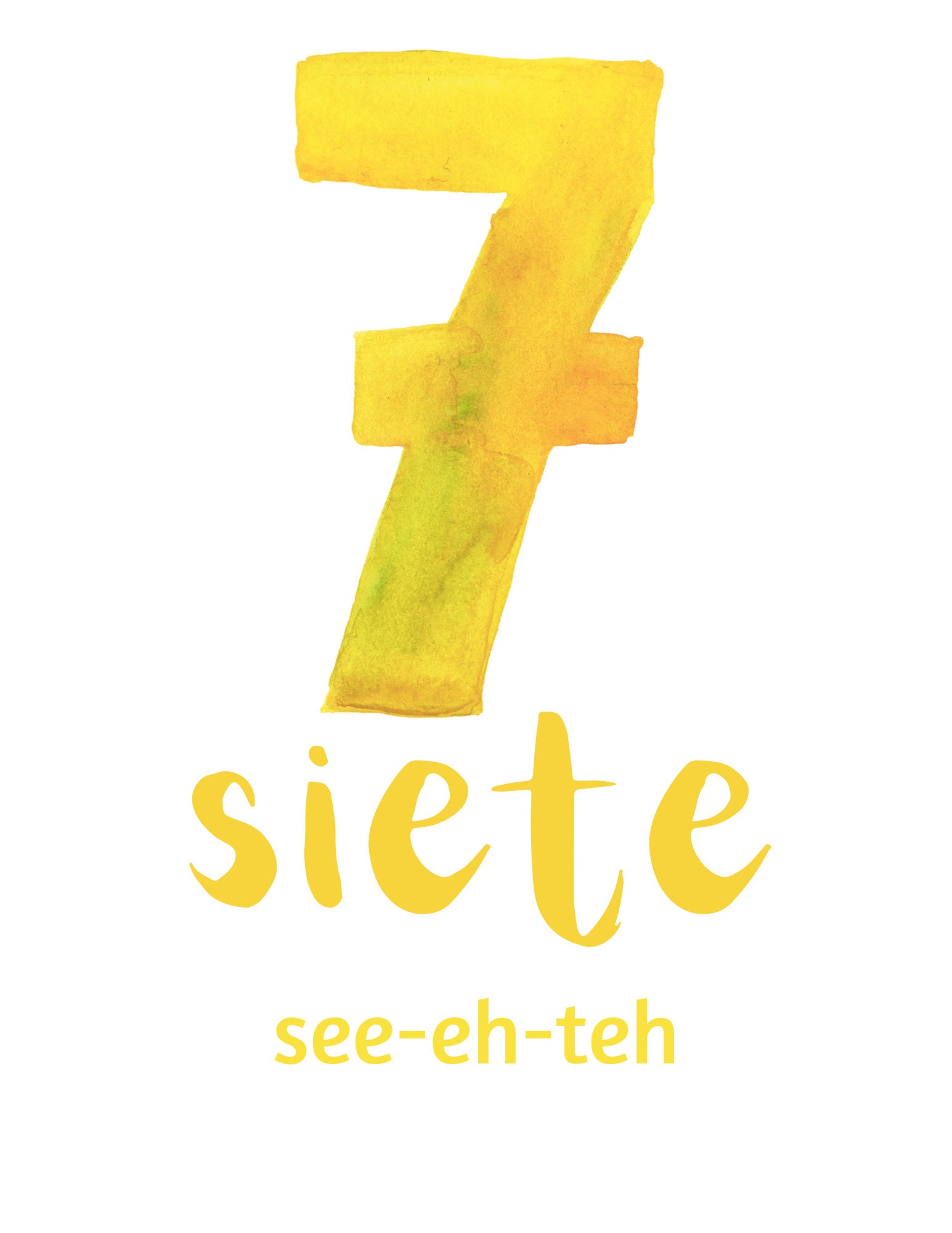 Spanish Numbers Printable Flashcards - Etsy