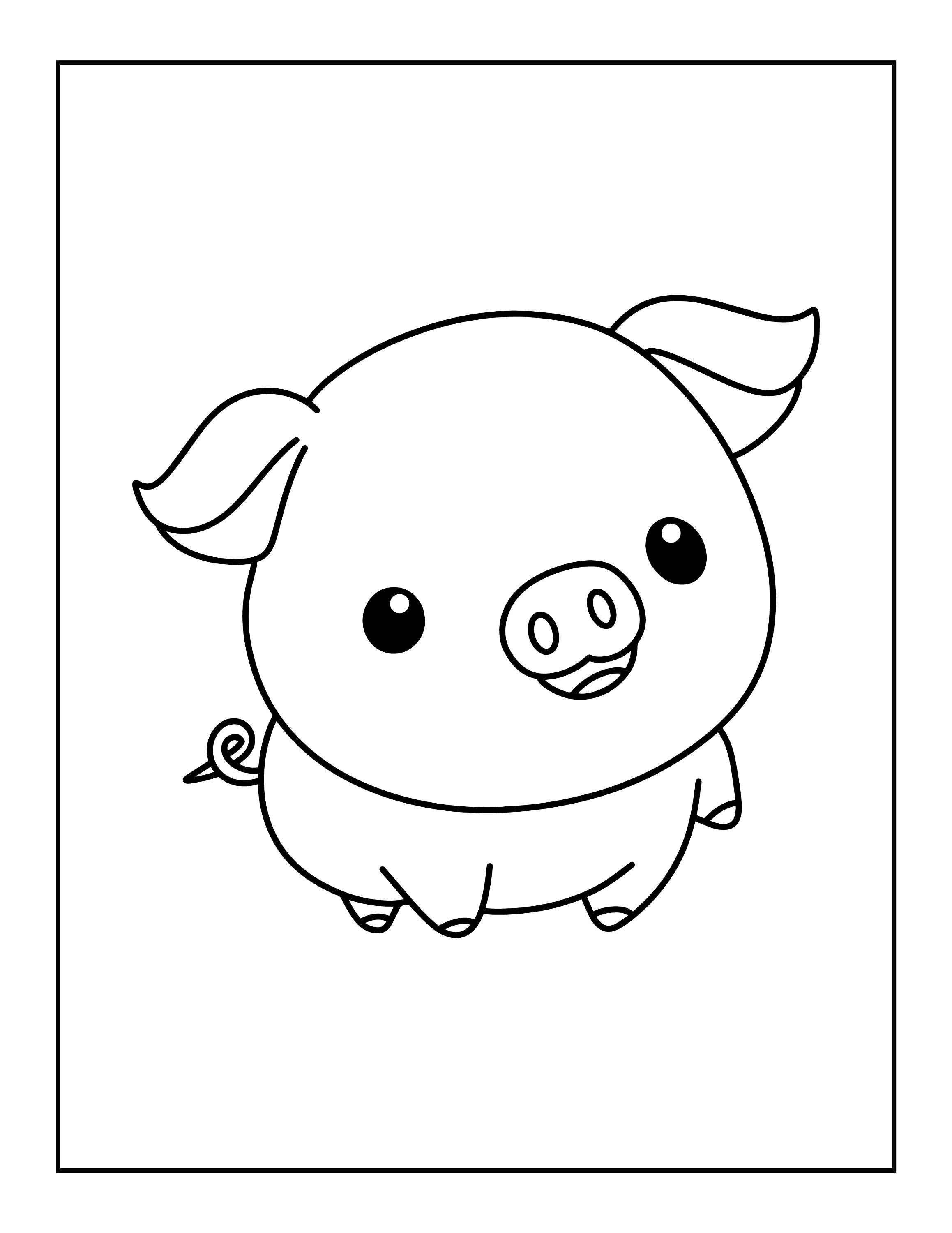 20 Cute Animals Printable Colouring Pages - Etsy