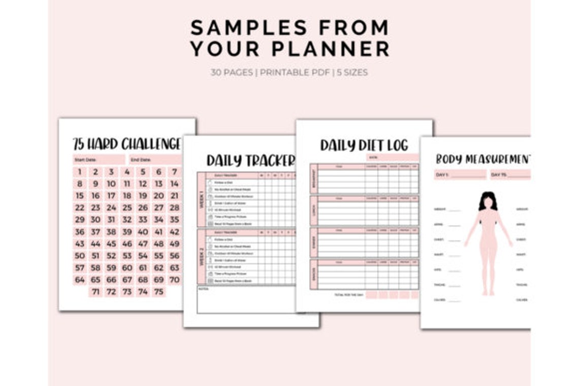 ULTIMATE 75 Hard Workbook and Journal-75 Hard Challenge-75 Hard ...