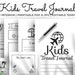 Digital Kids Travel Journal-canva Template-editable-vacation Journal ...