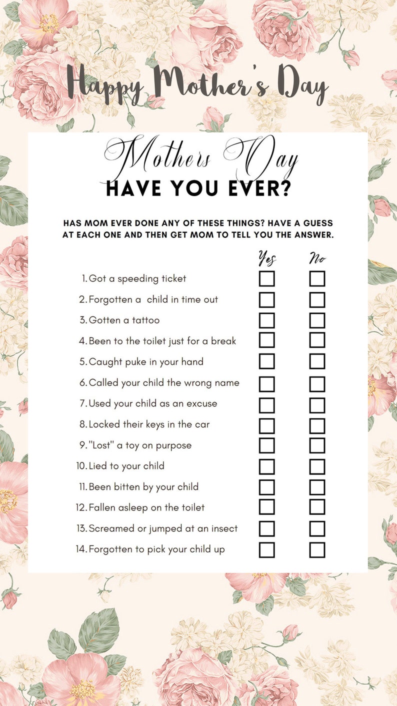 Mother's Day Printable Bundle- Mother's Day Games-mother's Day ...