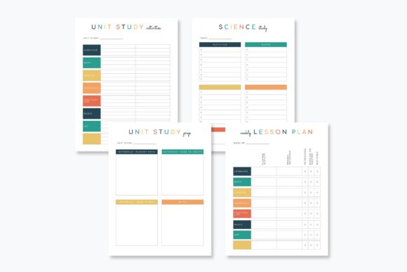 Homeschool Printable Planner-90 Page- Homeschool Lesson Planner ...