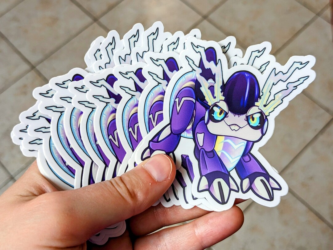 Pokemon Violet Chibi Miraidon 3 Sticker - Etsy
