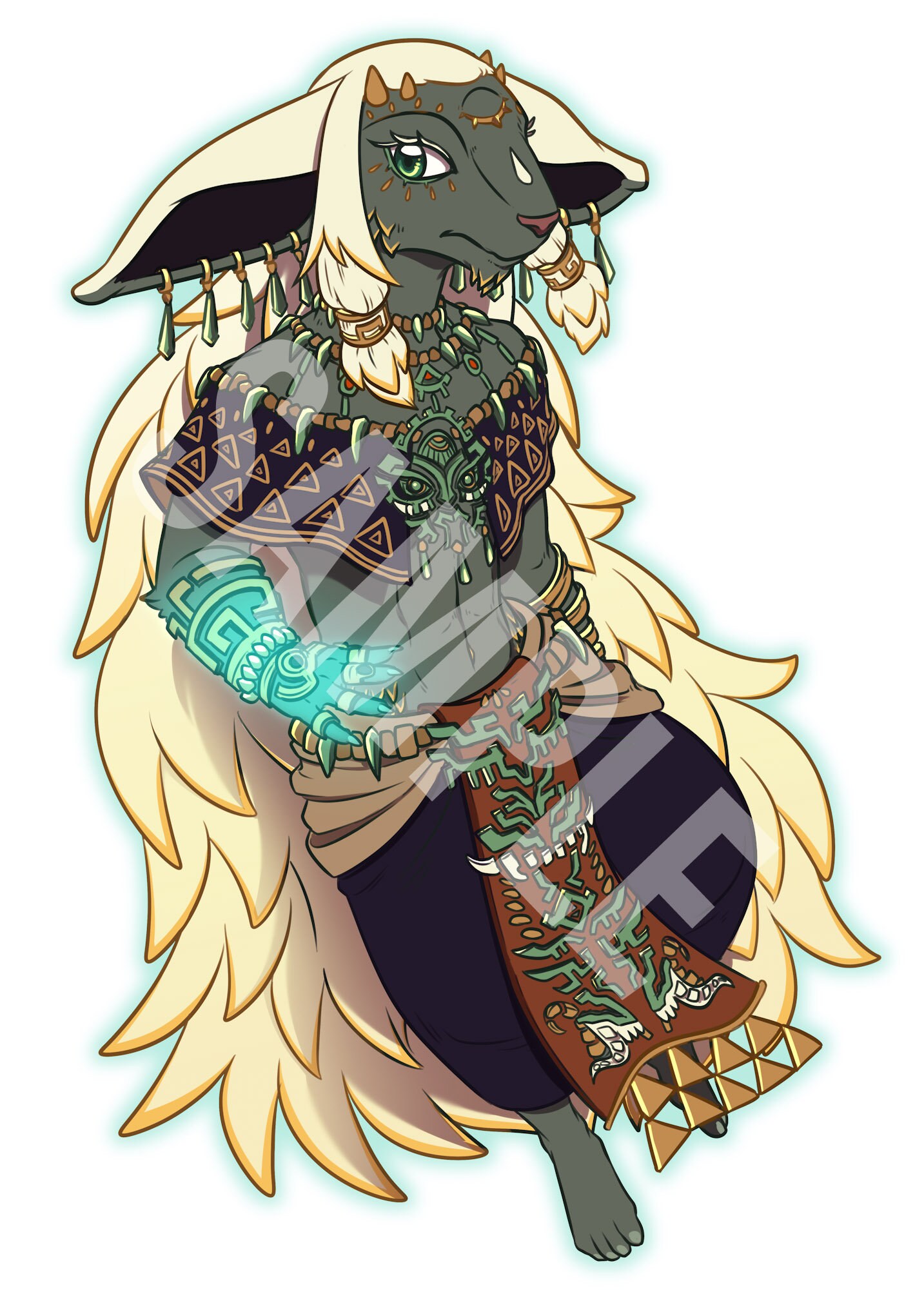 Legend of Zelda - Rauru 3" Holographic Sticker - Tears of the Kingdom ...