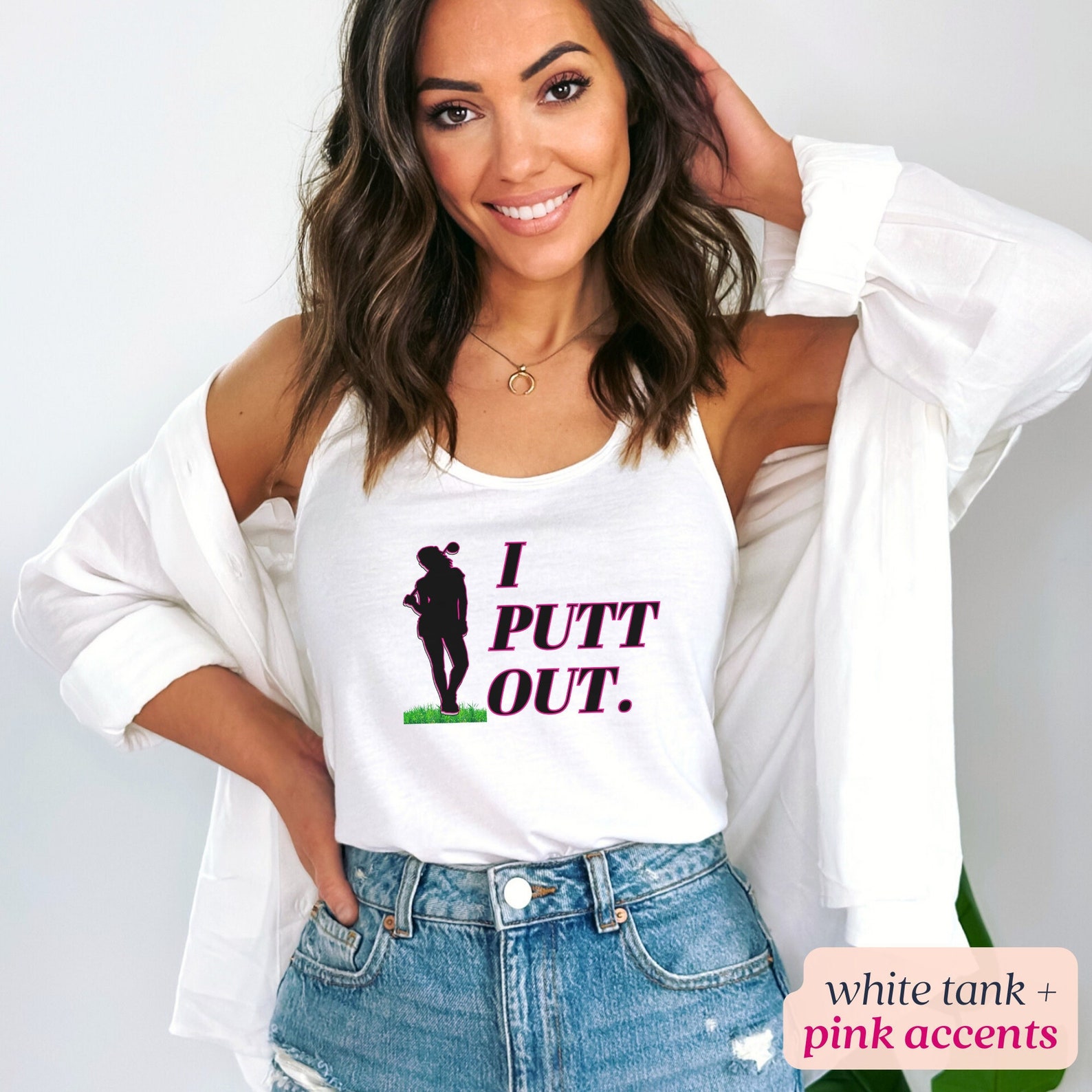 Golf Gifts for Women, I PUTT OUT, Funny Golf Gift, Funny Golf Shirt ...