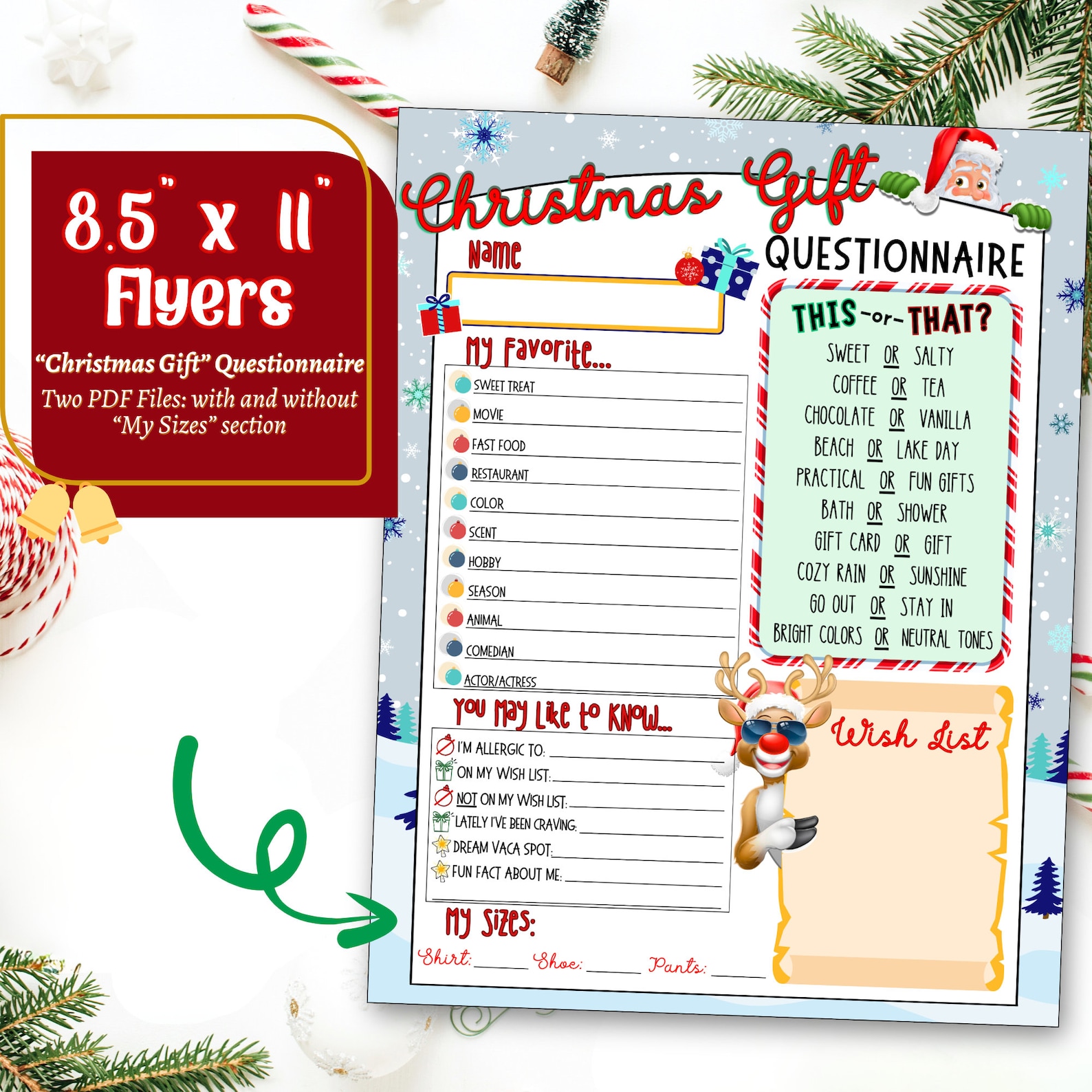 Printable Secret Santa Gift Exchange Secret Santa - Etsy