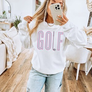GOLF Sweatshirt- Golf Gifts for Women, Ladies Golf, Personalized Golf ...