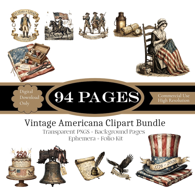 Digi Patriotic Clip - Etsy
