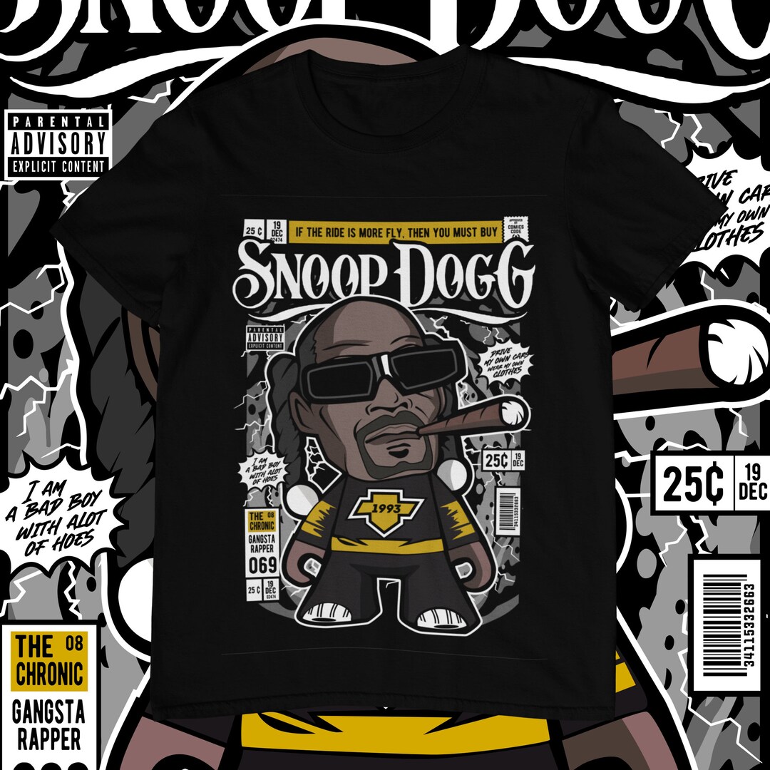 Sn00p D0g Premium Funko Pop Cartoon Png Rap T-shirt Template - Etsy