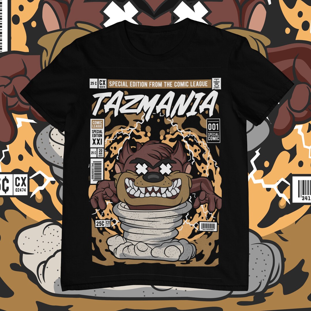 T6Z Premium Mania Funko Pop Cartoon Rap T-shirt Template Design for DTG ...