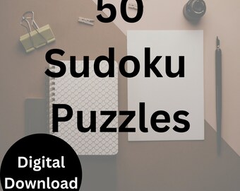 100 Printable Sudoku Puzzles From Easy to Hard With Answer Key, Instant ...
