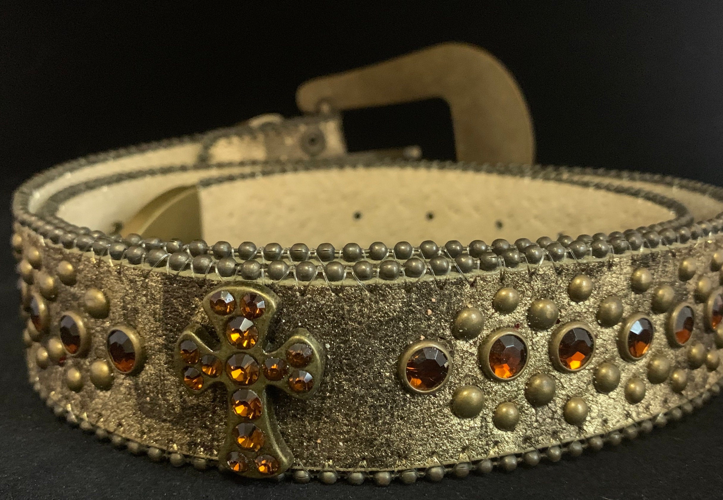 Western Cowgirl Rhinestone Bling Belt - Etsy