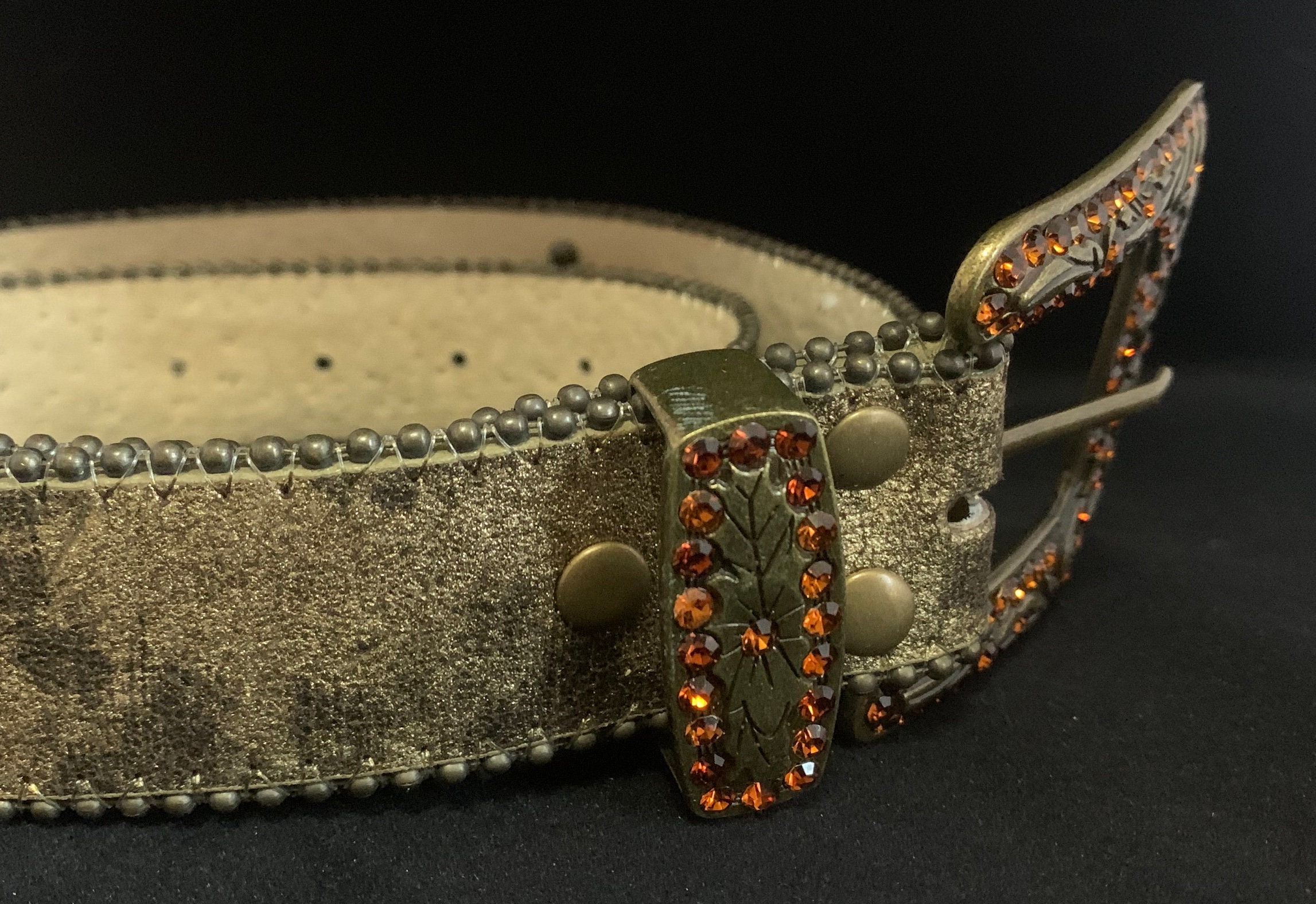 Western Cowgirl Rhinestone Bling Belt - Etsy