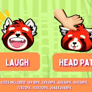 Two Red Panda Emotes for Twitch Streaming and Discord Chats! - Etsy