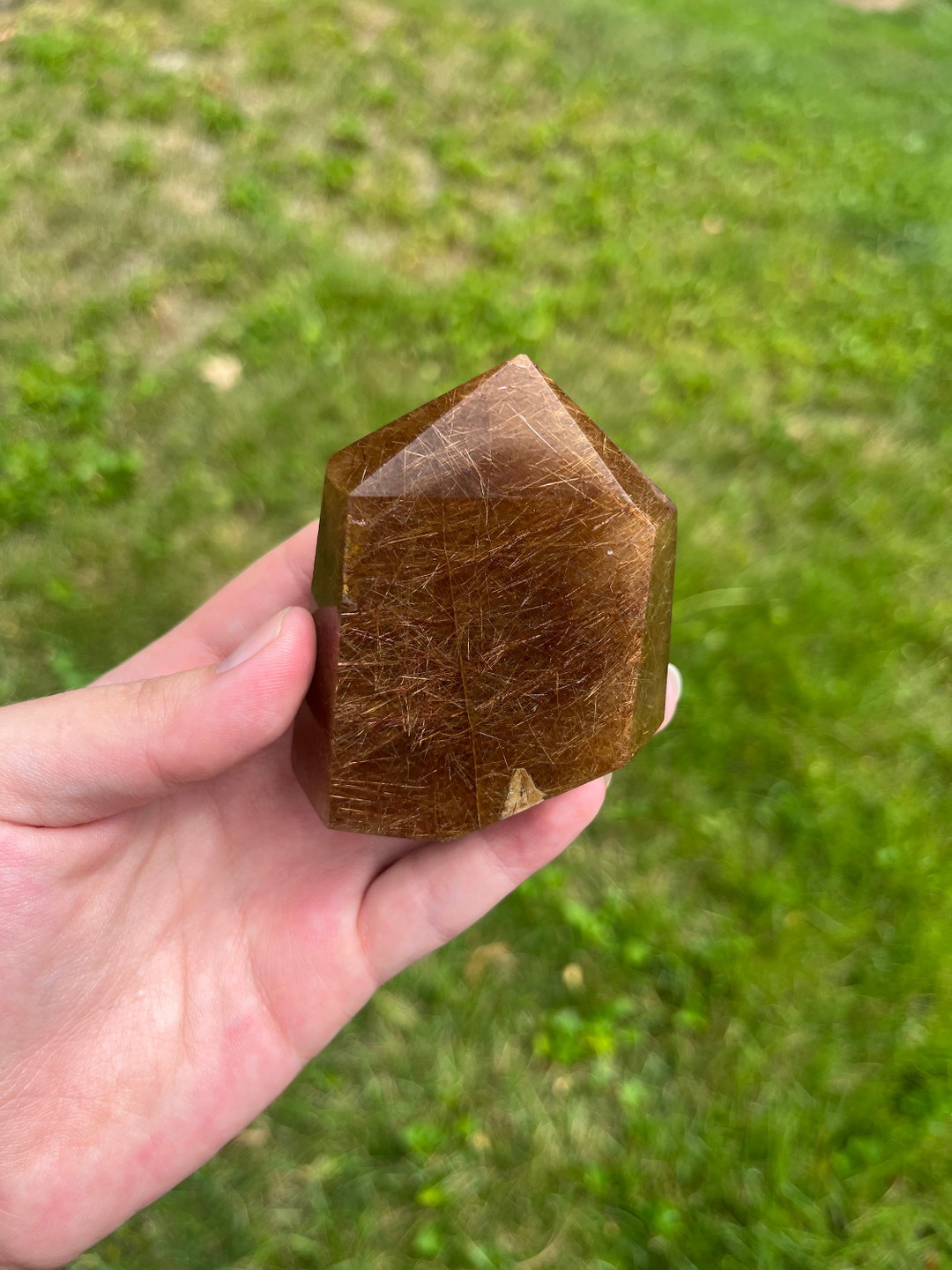 Gold and Red Rutile Tower - Etsy