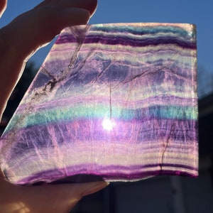 Rainbow Fluorite Slab - Etsy