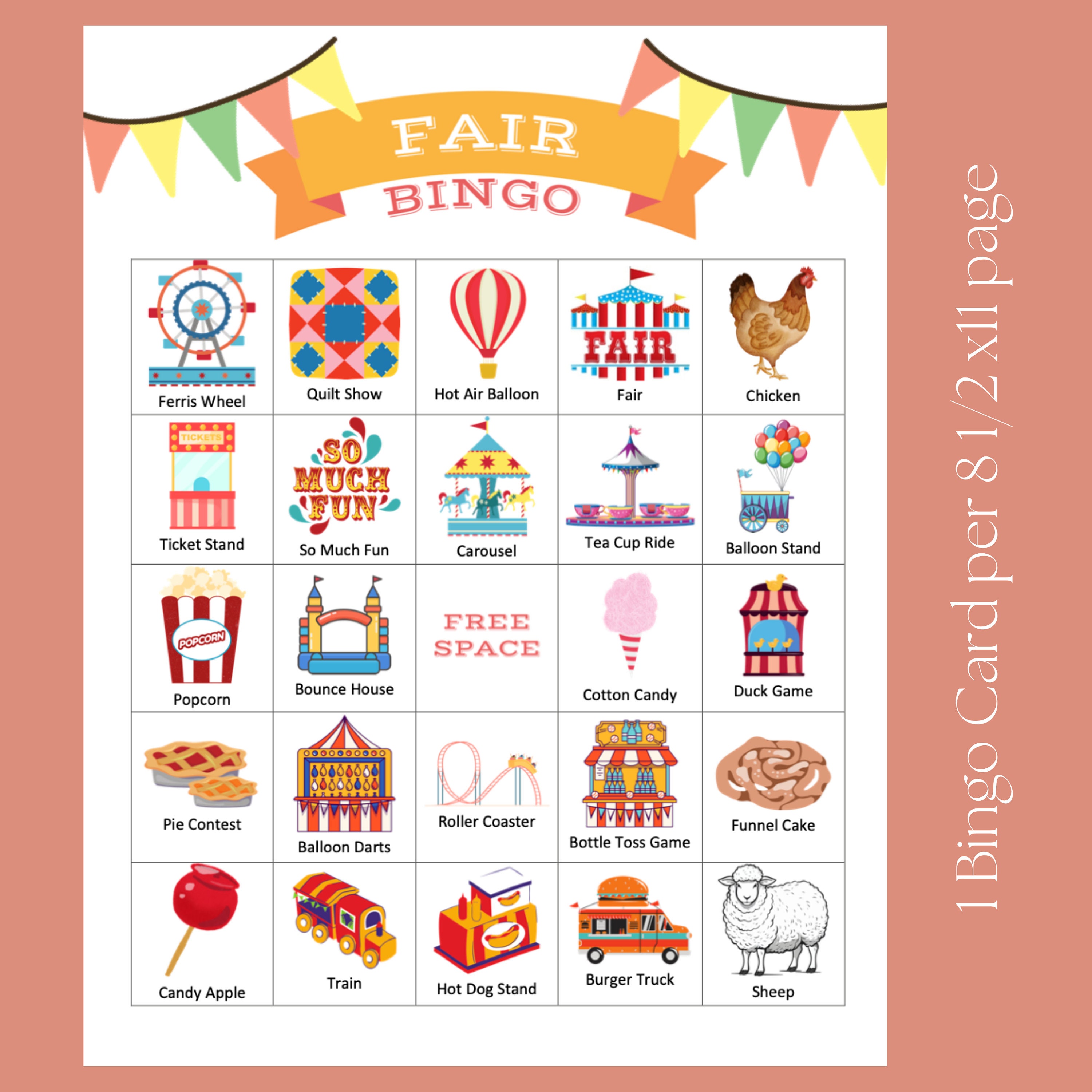 Fair Bingo - Etsy