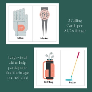 Golf Bingo - Etsy