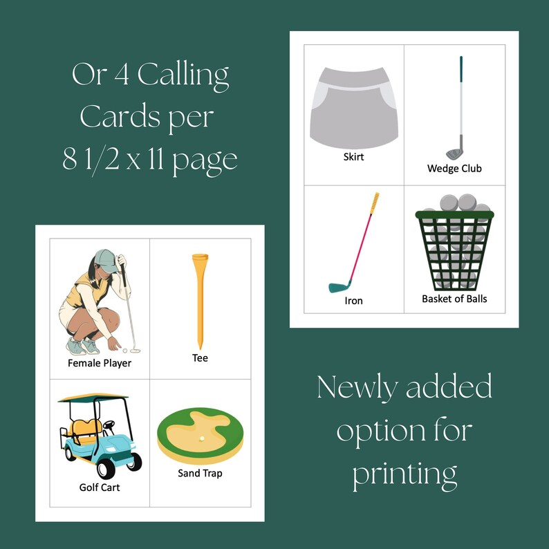 Golf Bingo - Etsy