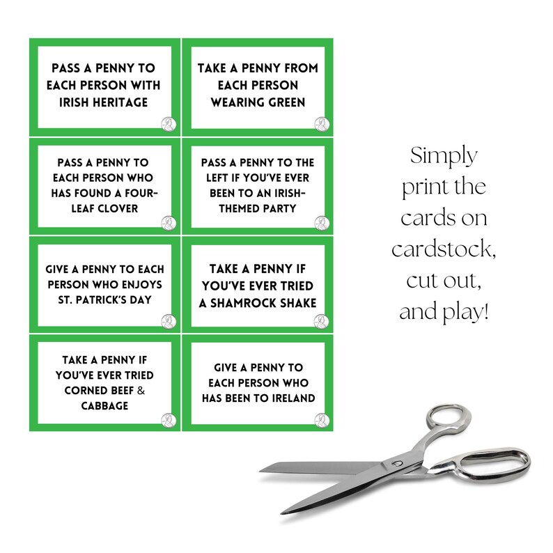 St. Patrick's Day Penny Pass - Etsy