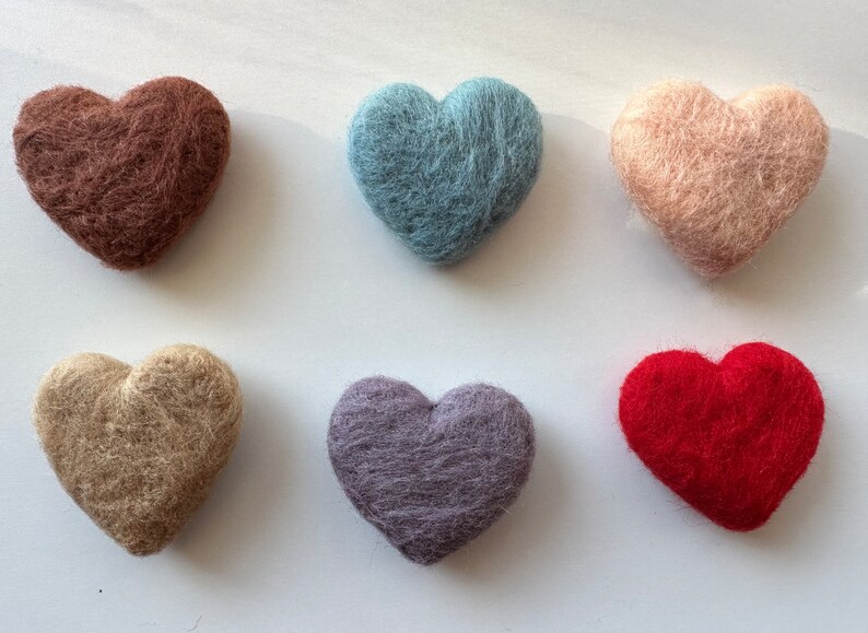 Felted Wool Heart: Kissing Hand First Day of School Gift - Etsy