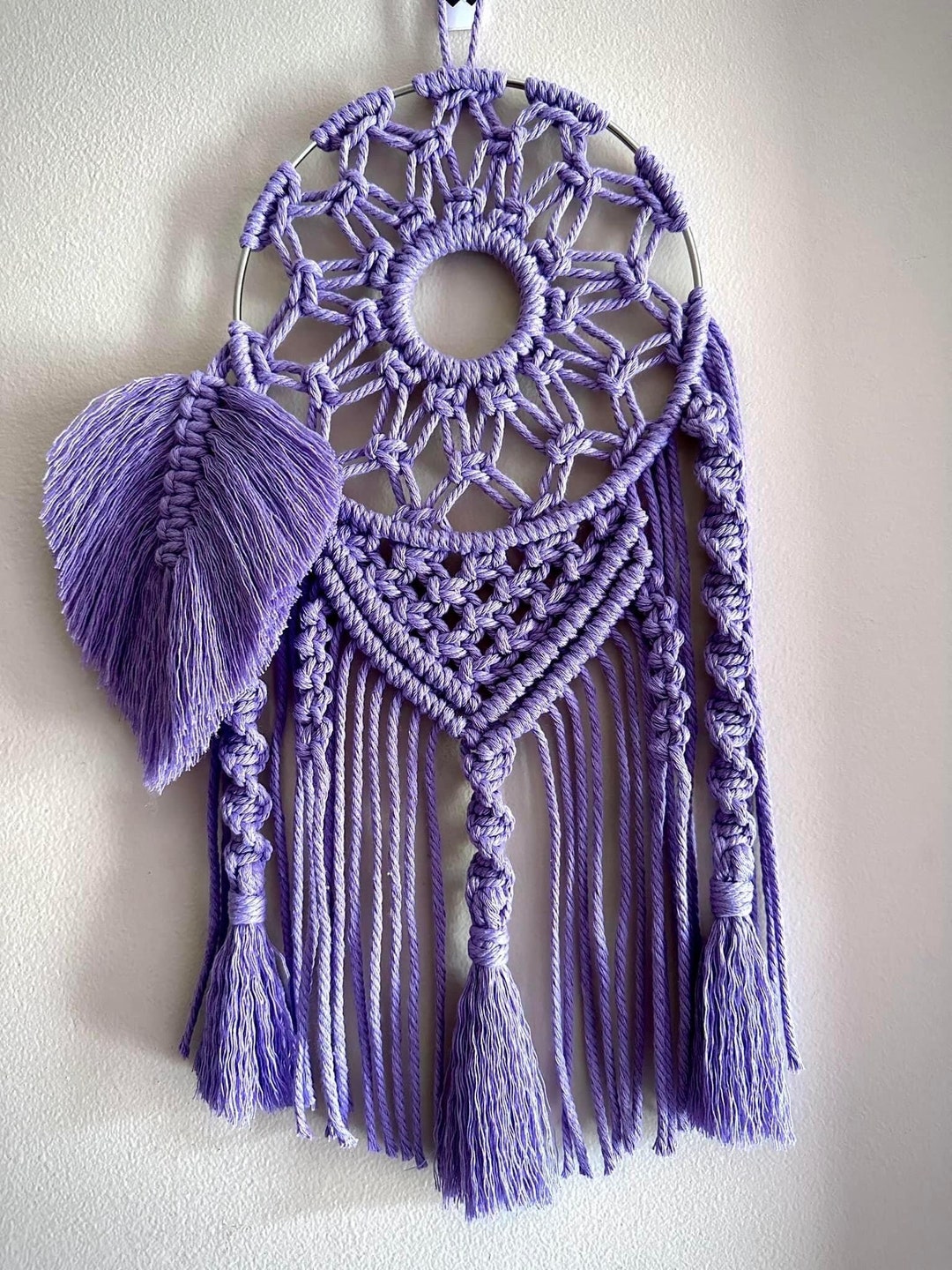 Macrame Wall Art Dream Catcher, Boho Dreamcatcher, Nursery or Room Wall ...