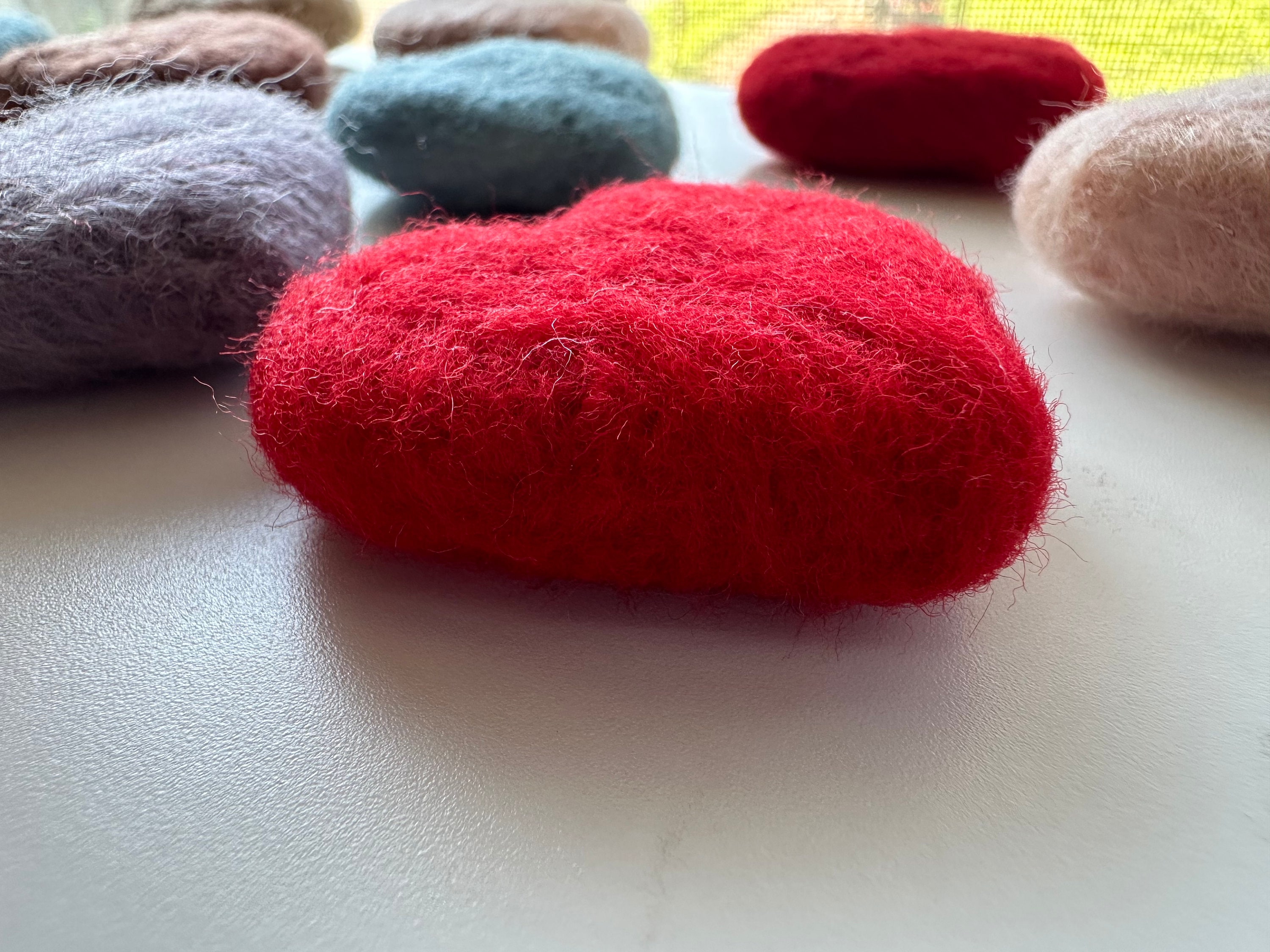 Felted Wool Heart: Kissing Hand First Day of School Gift - Etsy