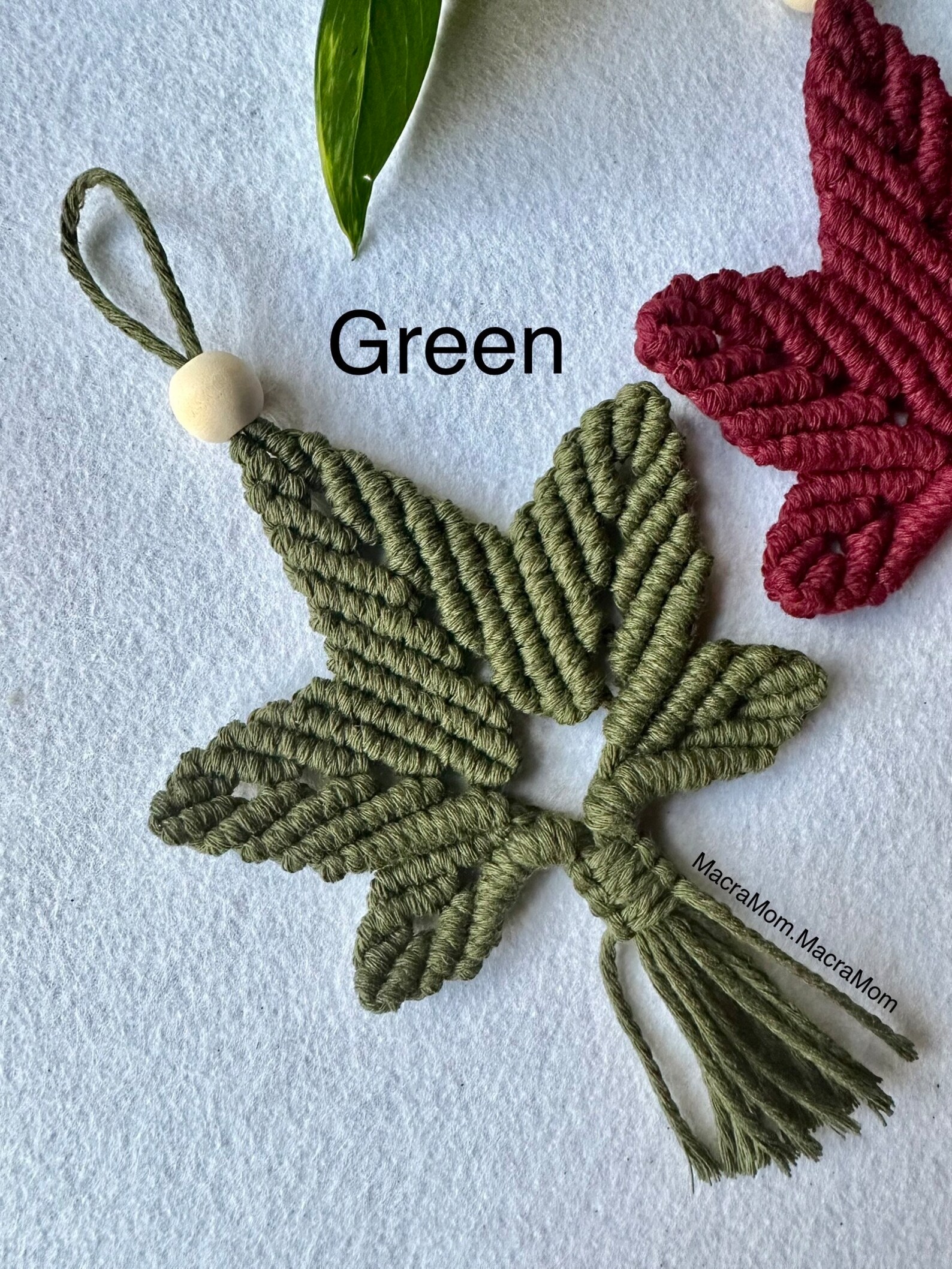 Woodland Nursery Leaves, Handmade Macrame Leaves, Maple Leaf ...