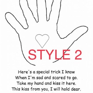 Felted Wool Heart: Kissing Hand First Day of School Gift - Etsy